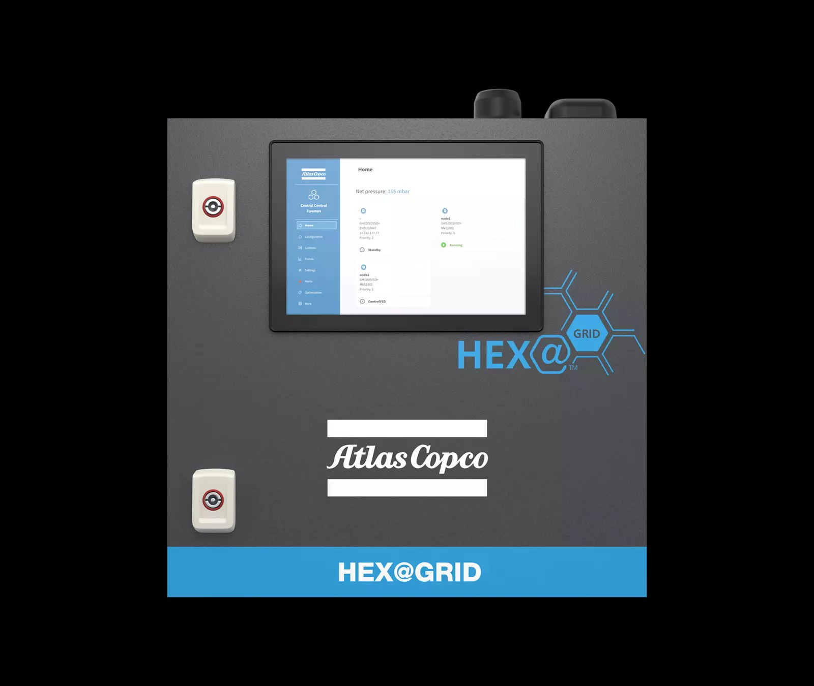 Vakum Pompaları ve Blowerlar: Atlas Copco HEX@GRID Kontrol Ünitesi